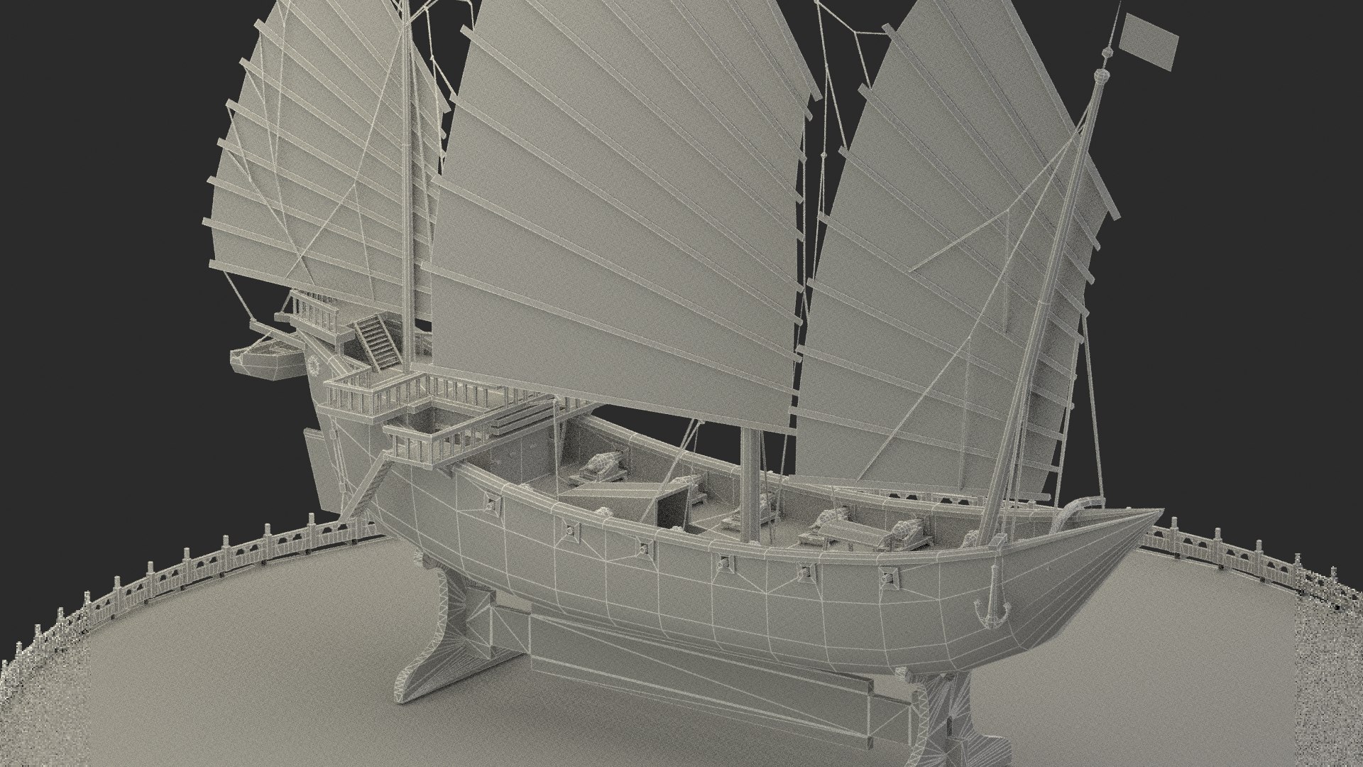 Chinese Junk Ship 3D Model - TurboSquid 1697873