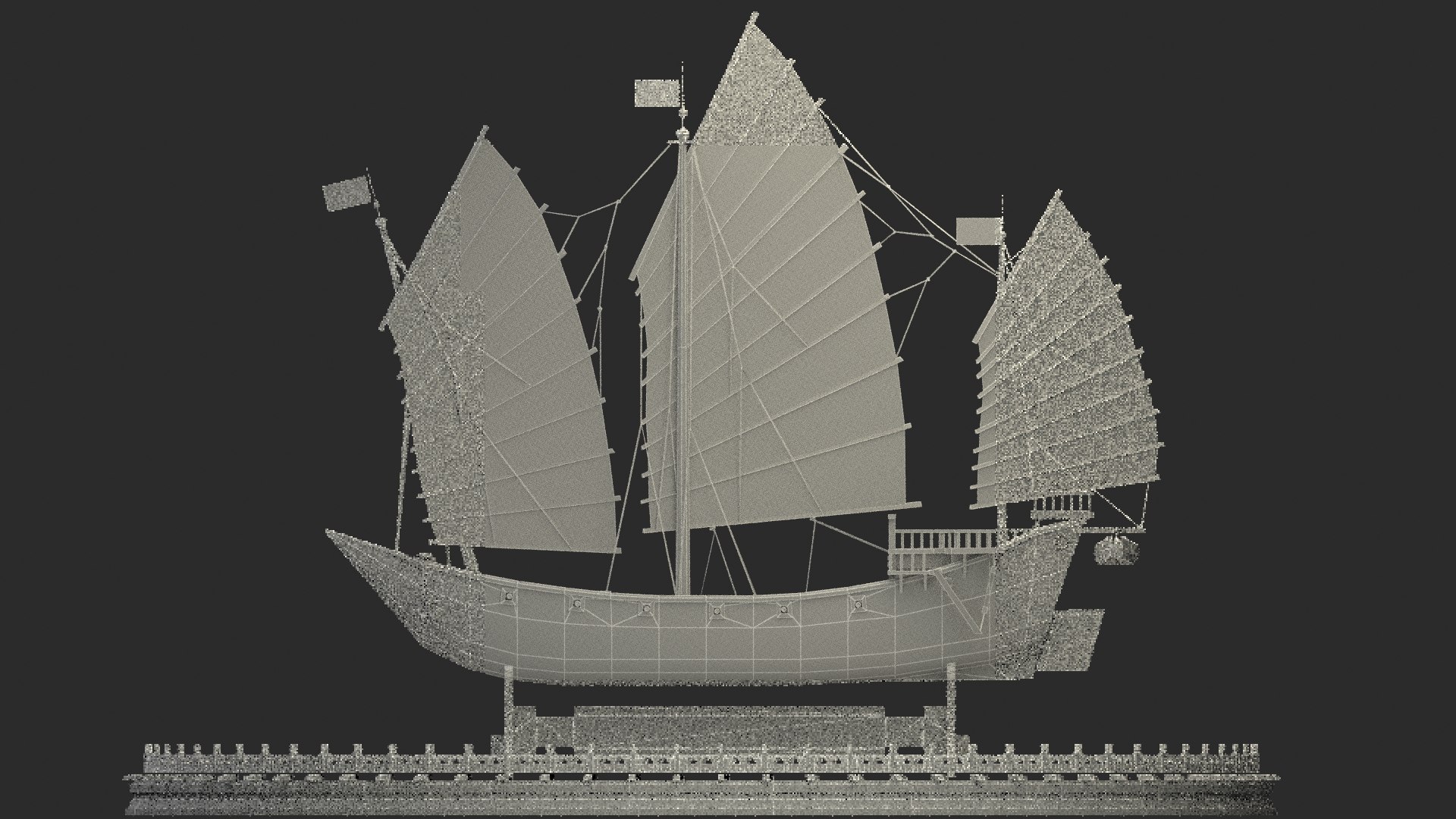 Chinese Junk Ship 3D Model - TurboSquid 1697873