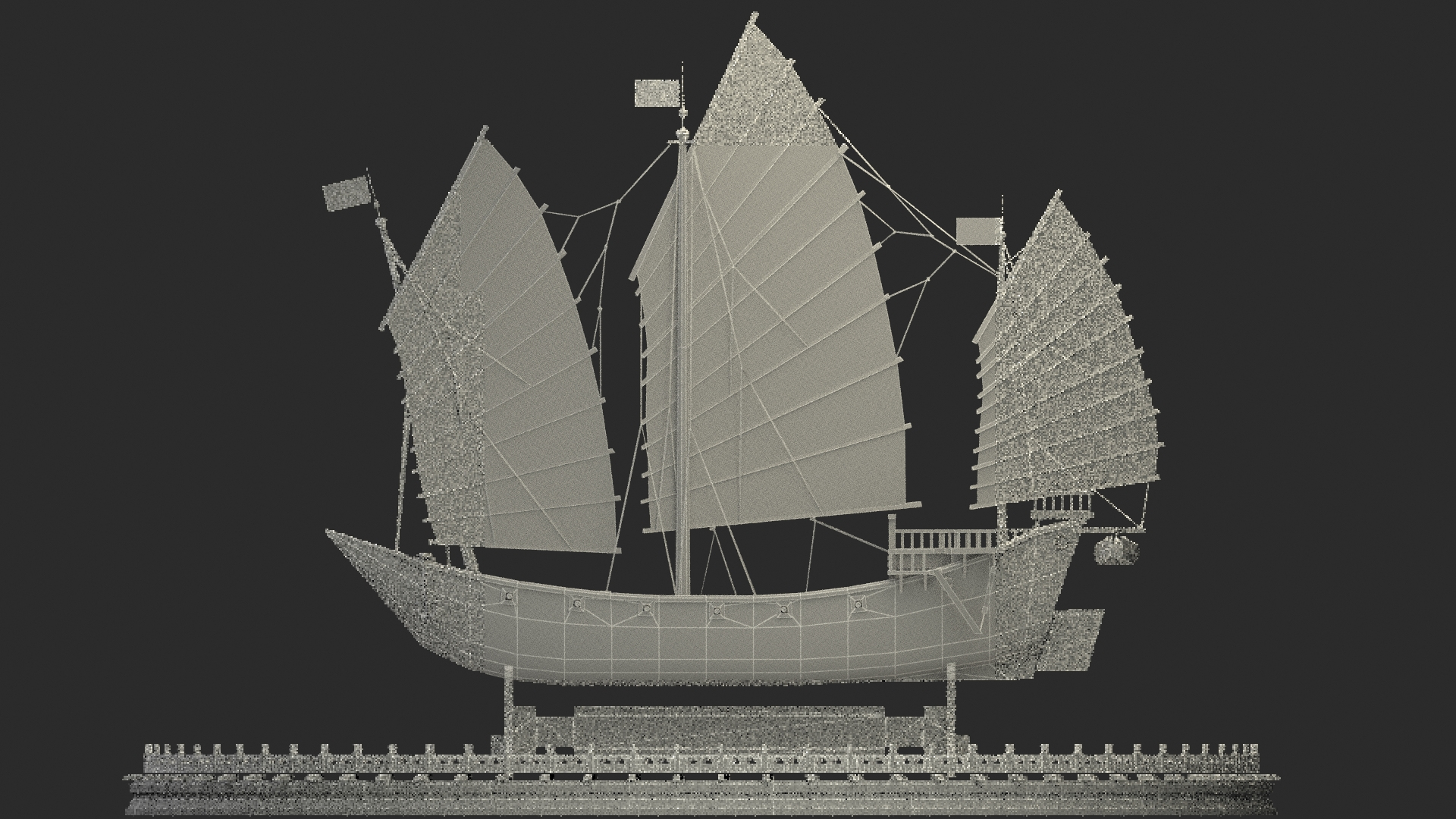 Chinese junk ship 3D model - TurboSquid 1697873
