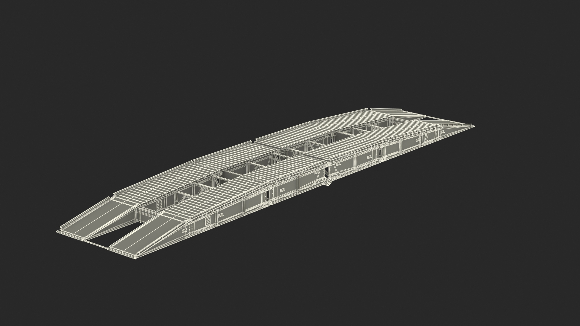 Pontoon Bridge M60A1 AVLB Deployed 3D - TurboSquid 2025418