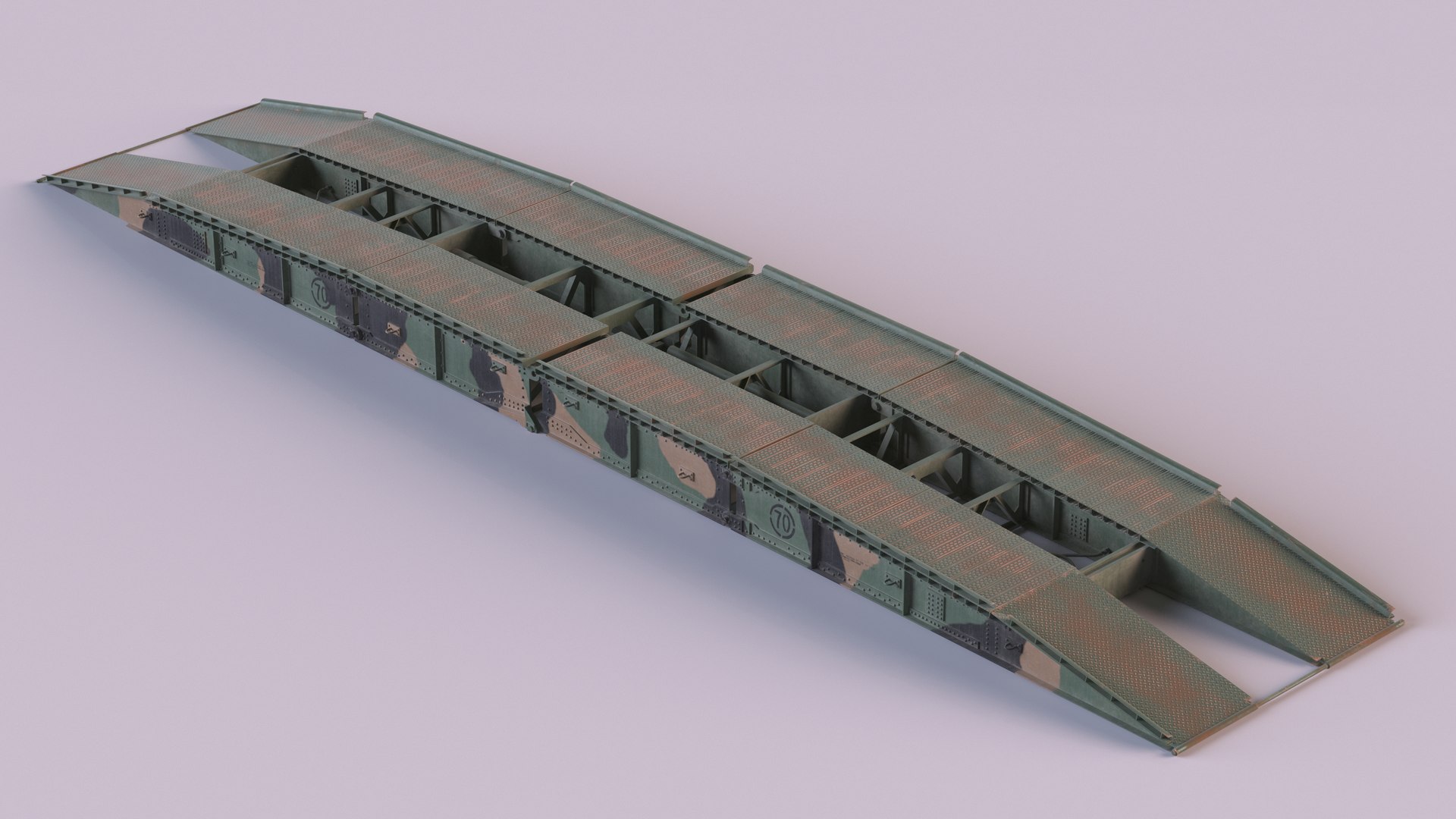 Pontoon Bridge M60A1 AVLB Deployed 3D - TurboSquid 2025418