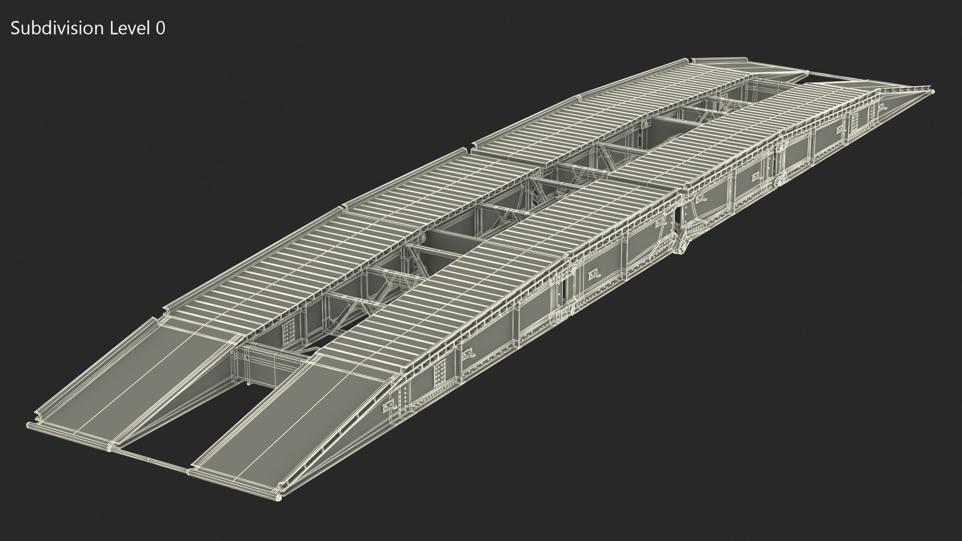 Pontoon Bridge M60A1 AVLB Deployed 3D - TurboSquid 2025418