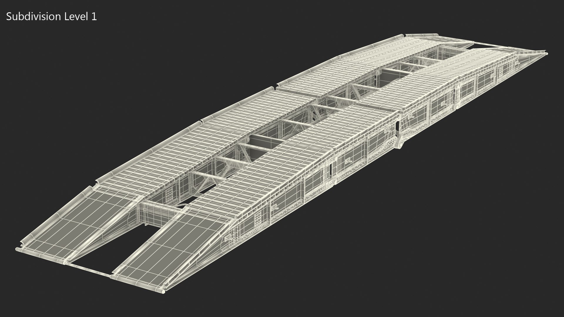 Pontoon Bridge M60A1 AVLB Deployed 3D - TurboSquid 2025418