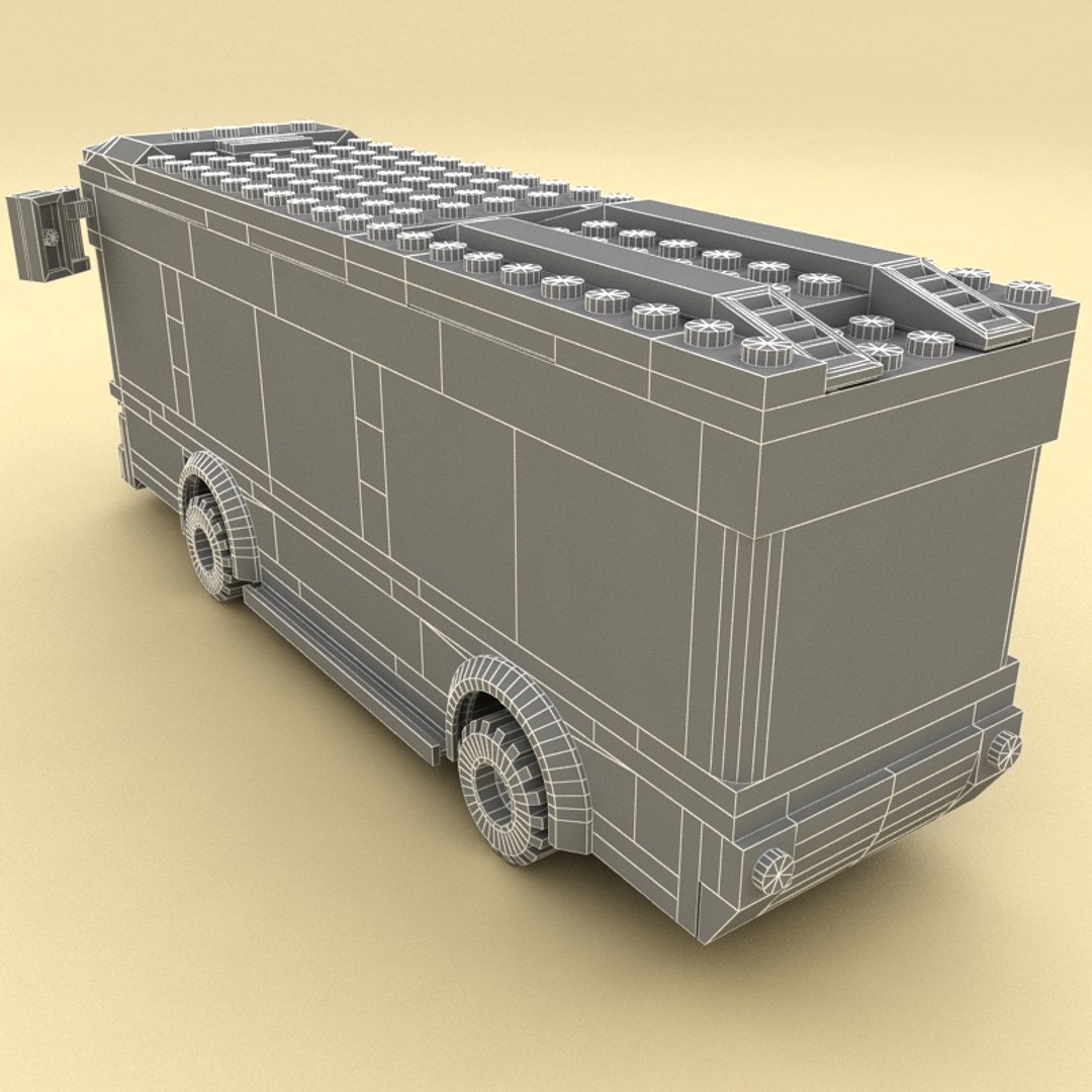 Bus Lego 3d Model