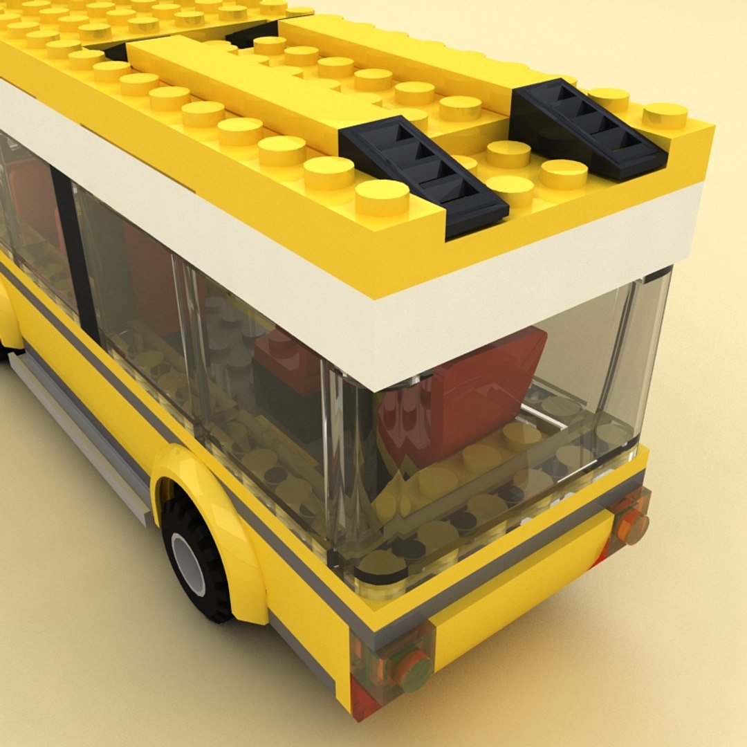 Bus Lego 3d Model