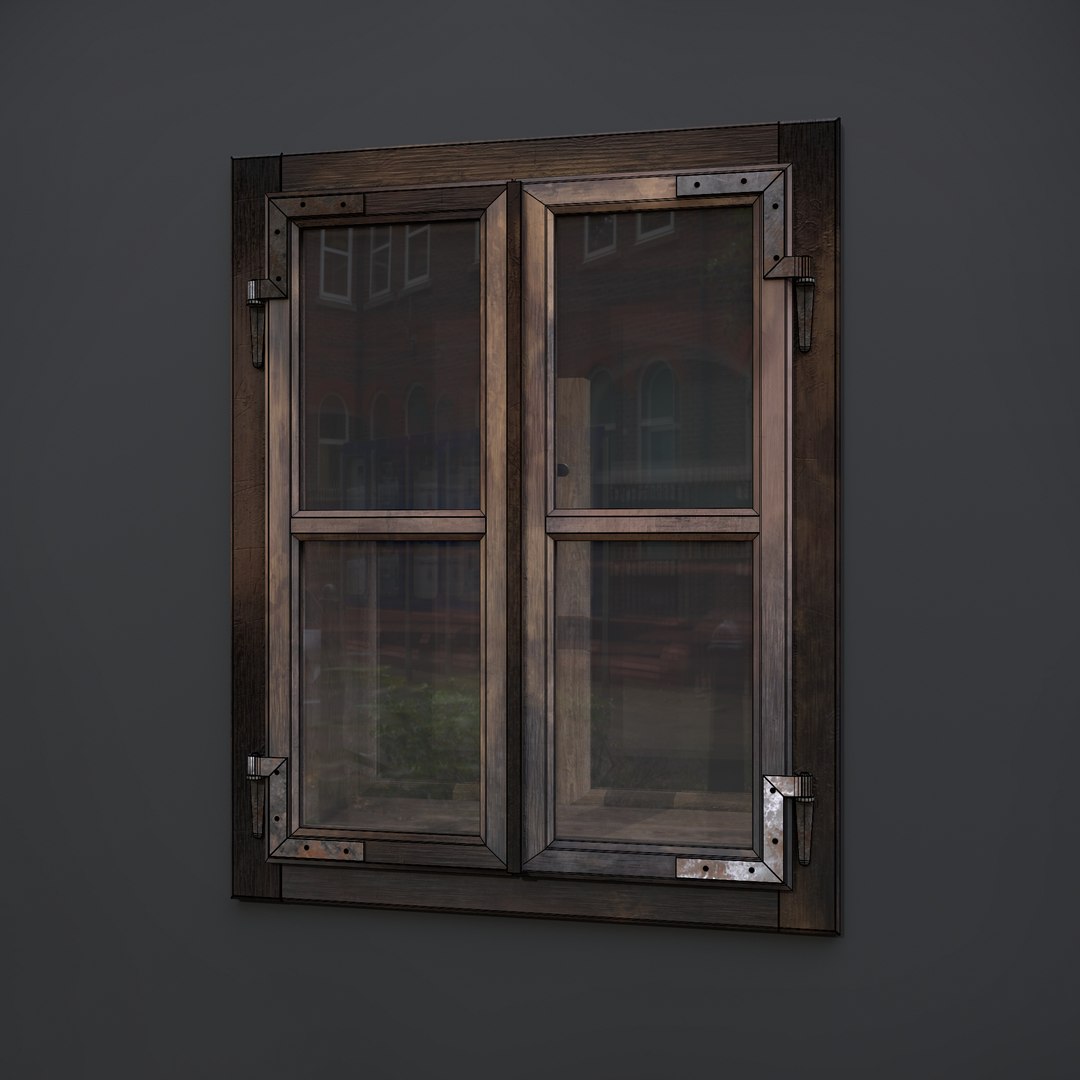 Small Wood Window Model - TurboSquid 2163582