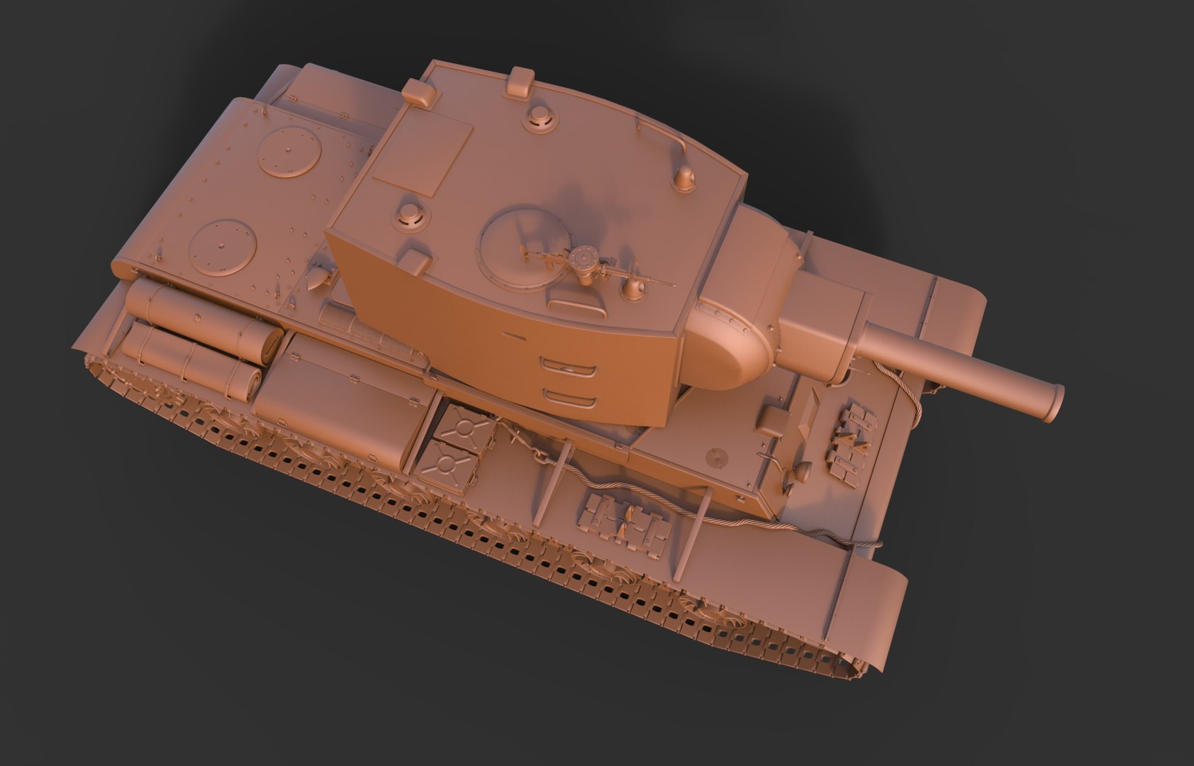 KV 2 1940 3D - TurboSquid 2183168