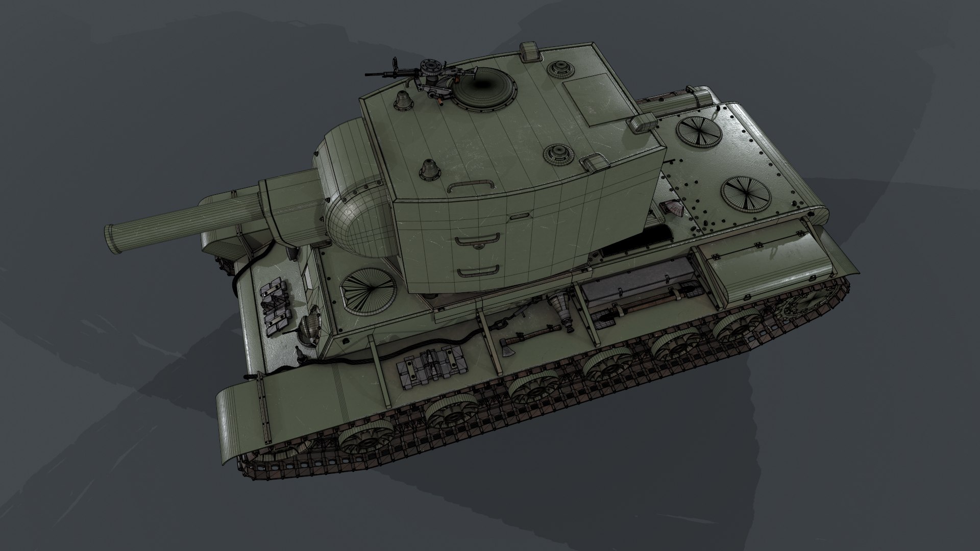 KV 2 1940 3D - TurboSquid 2183168