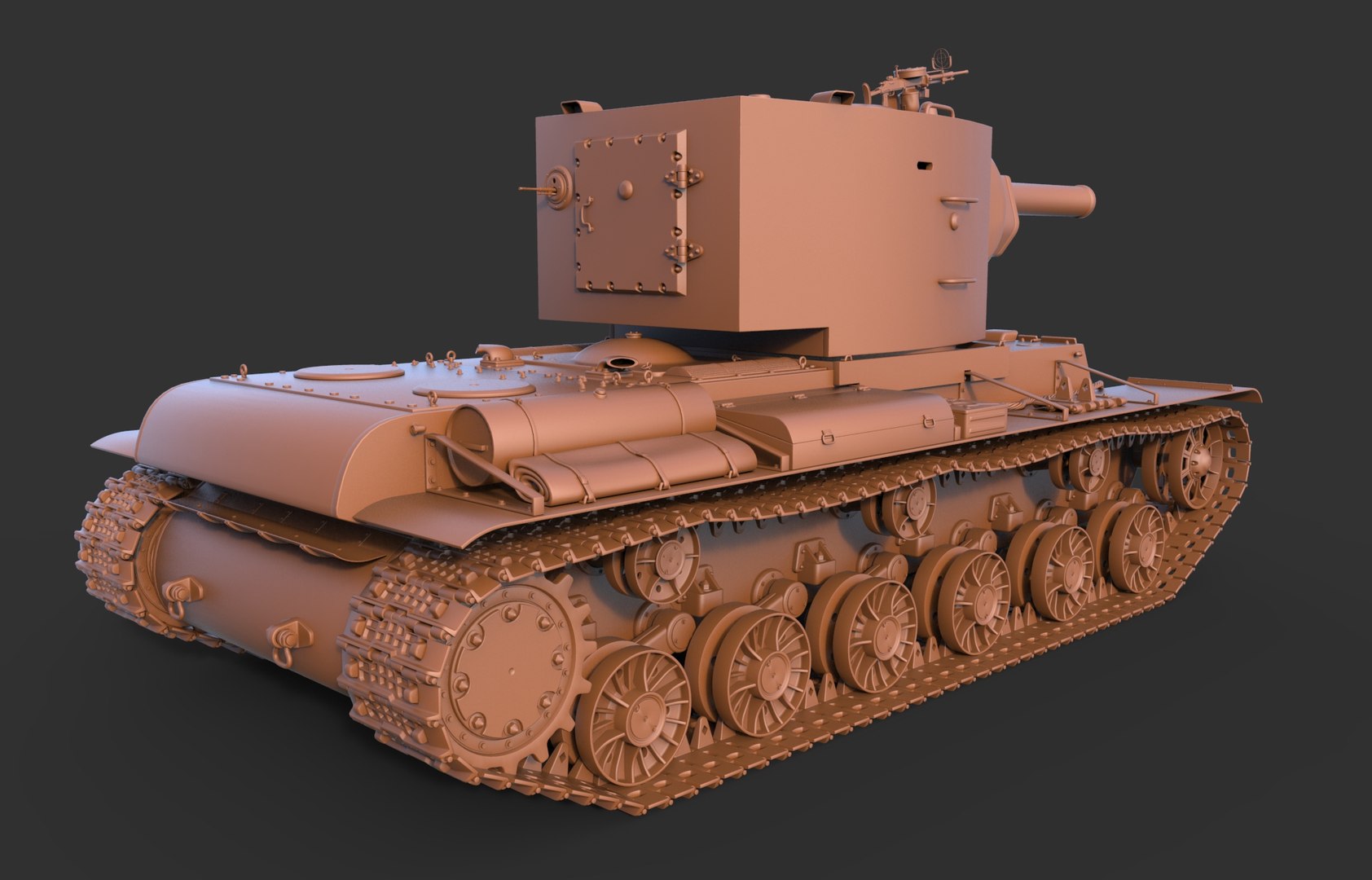 KV 2 1940 3D - TurboSquid 2183168