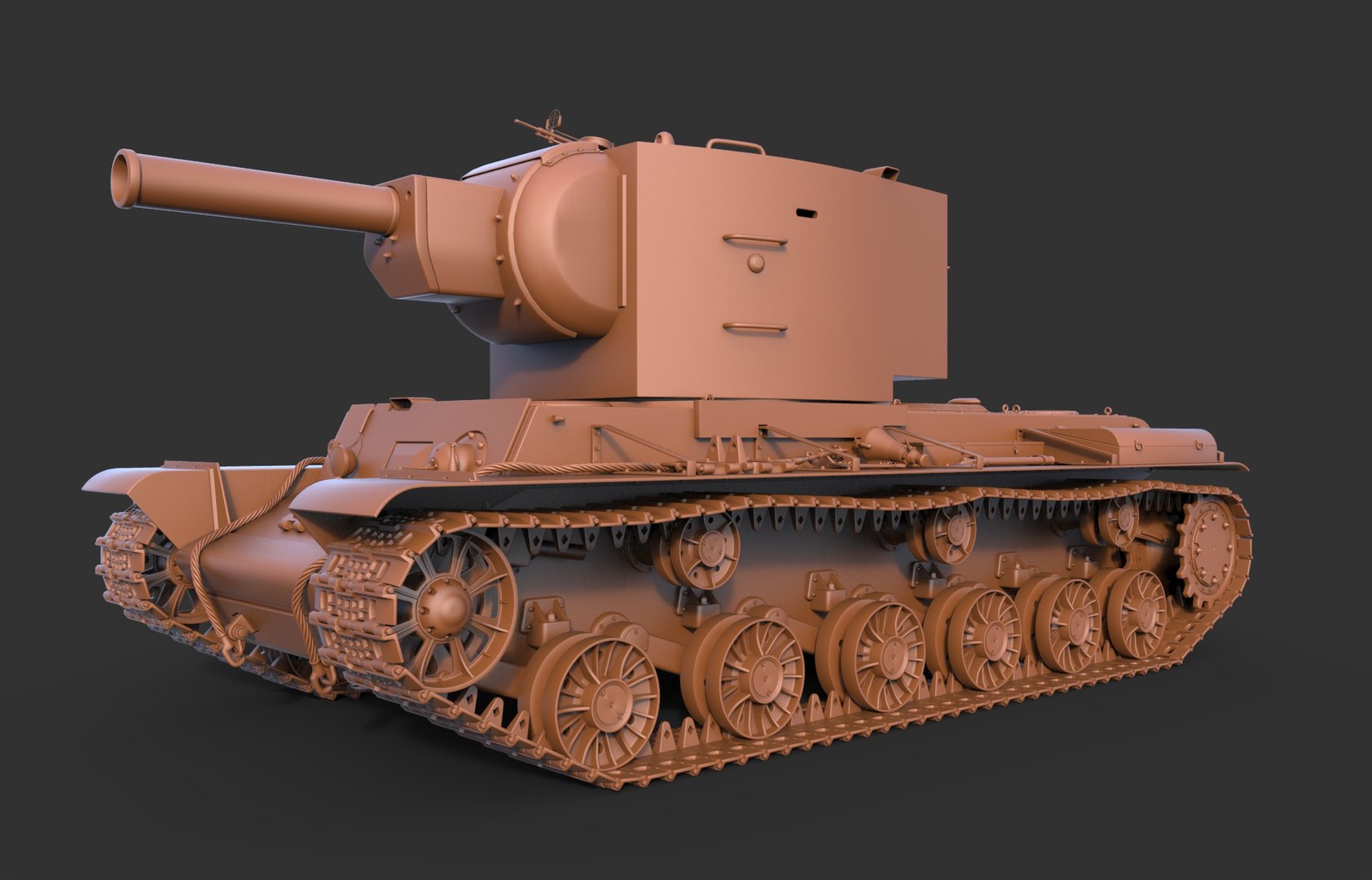 KV 2 1940 3D - TurboSquid 2183168