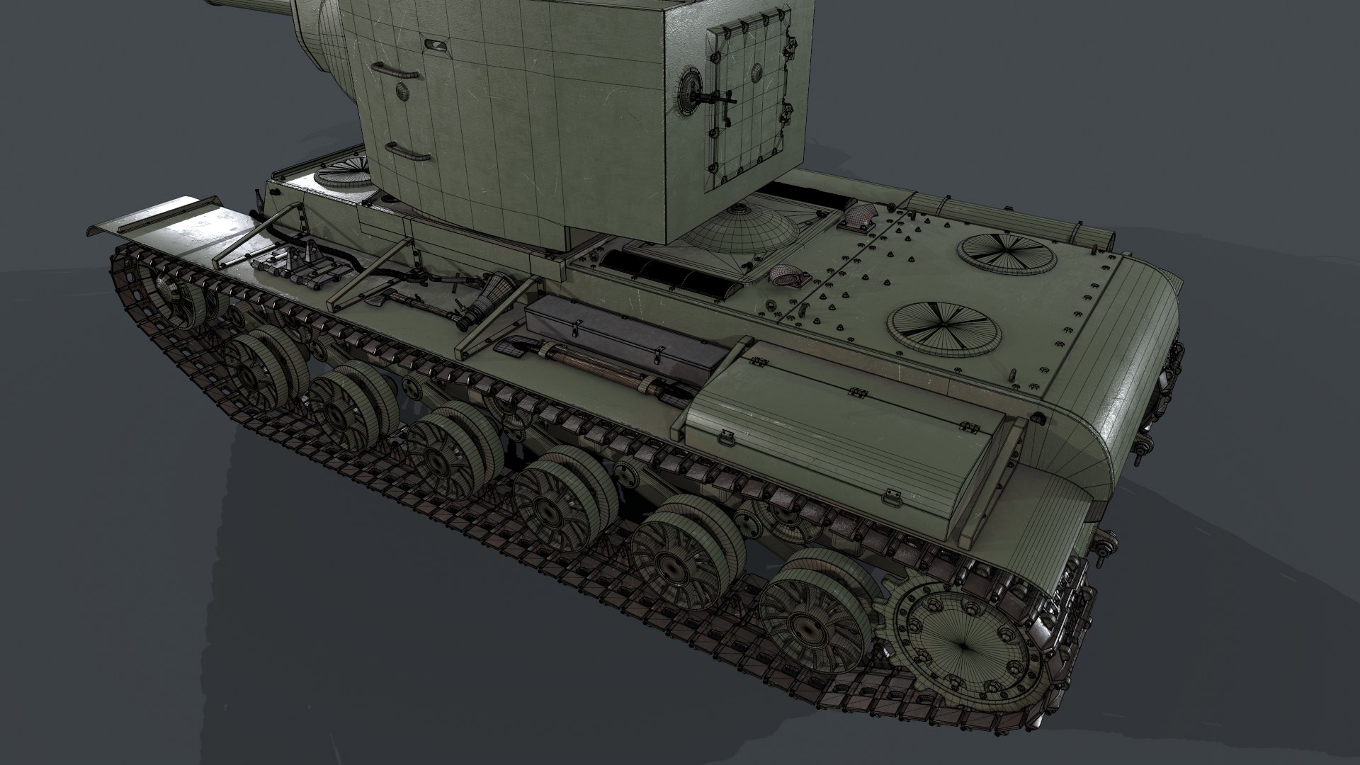 KV 2 1940 3D - TurboSquid 2183168