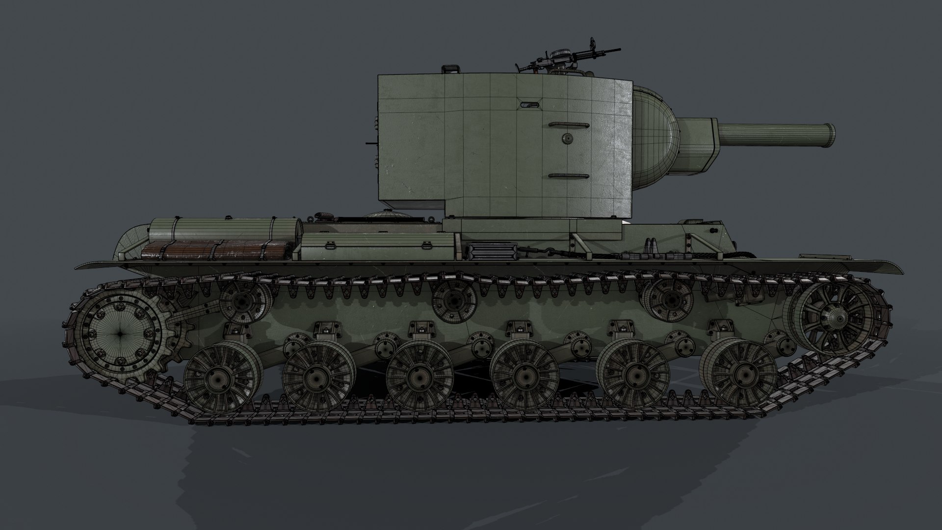 KV 2 1940 3D - TurboSquid 2183168
