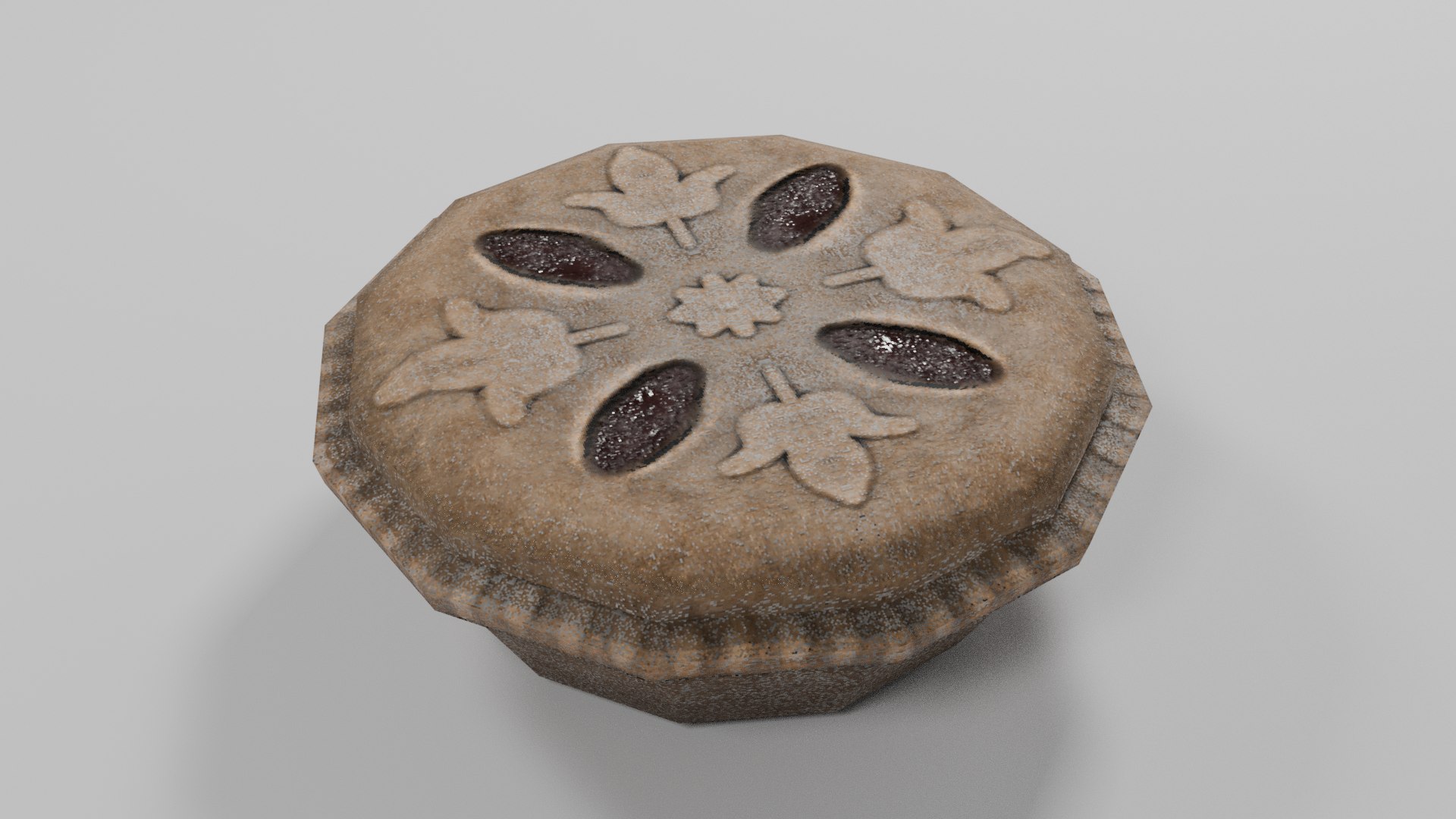 Mince Pie - Low Poly 3D Model - TurboSquid 2263103