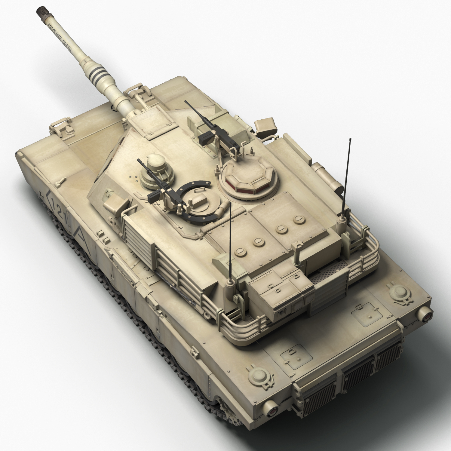 M1A2 에이 브람스 3D 모델 - TurboSquid 998932