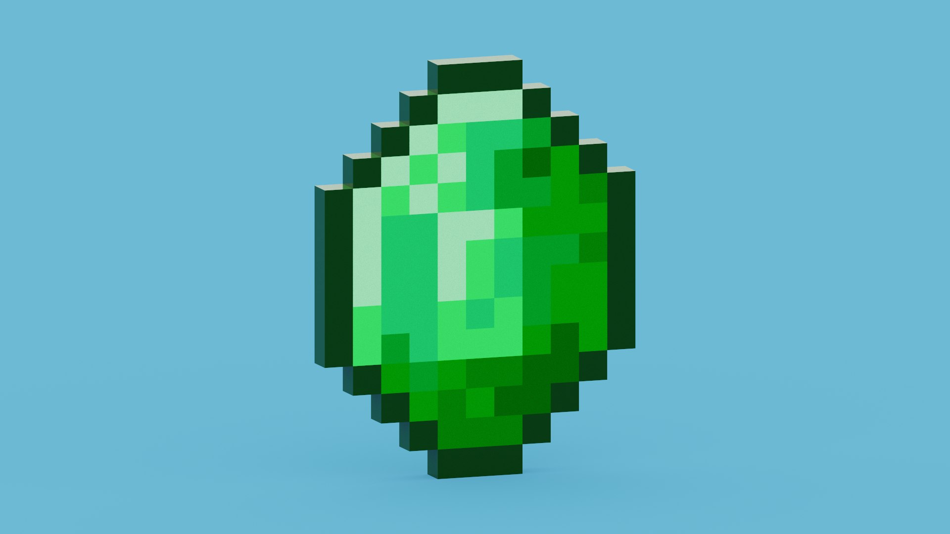 Minecraft Emerald 3D 모델 - TurboSquid 1973547