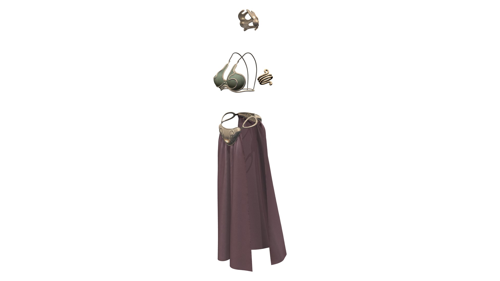 Full Belly Dancer Costume 3d Model Turbosquid 1934723
