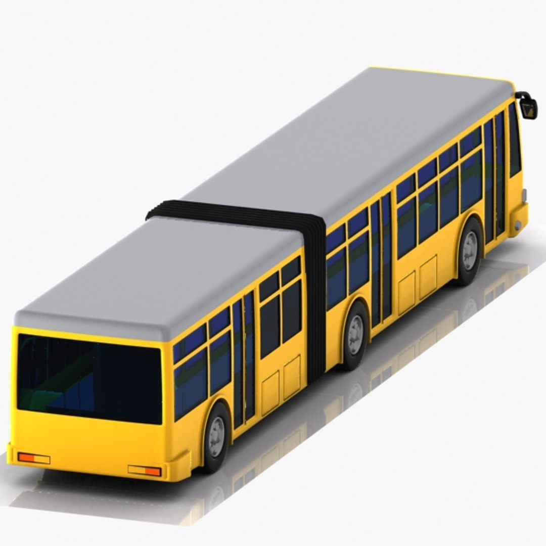 Cartoon Bus Metrobus 3d Max