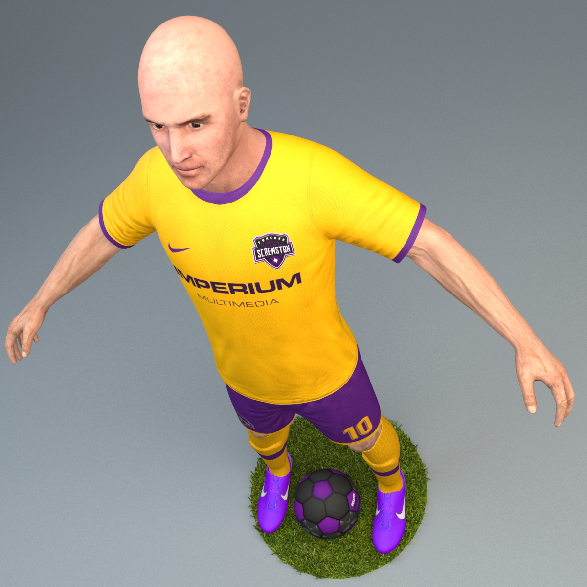 3D model soccer player 4k - TurboSquid 1503542