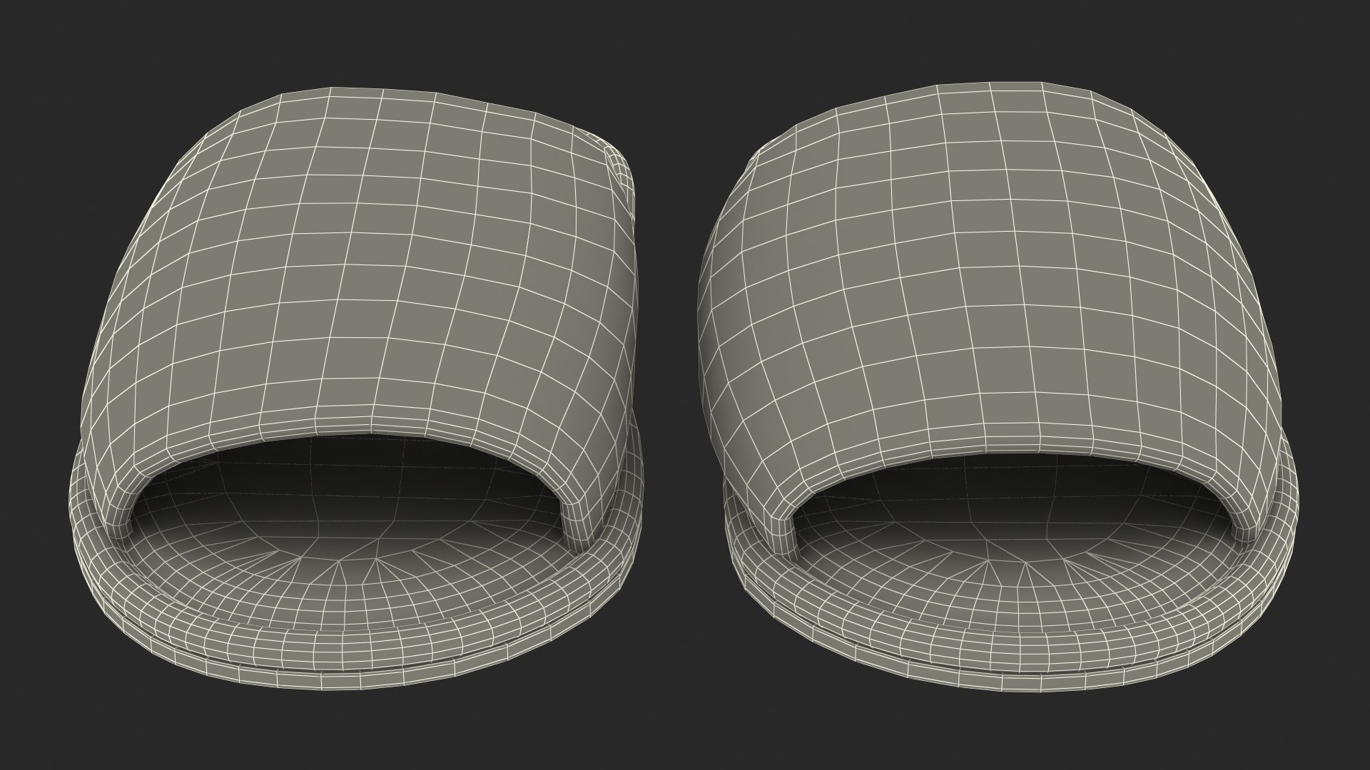 White Slippers 3D model - TurboSquid 1838732