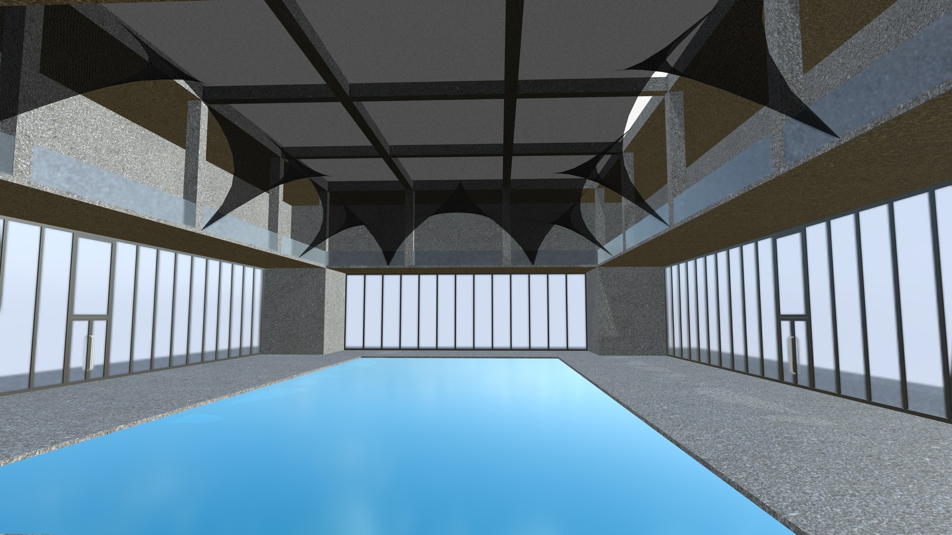 3D Stretch Tent Pool Design Model - TurboSquid 2116411