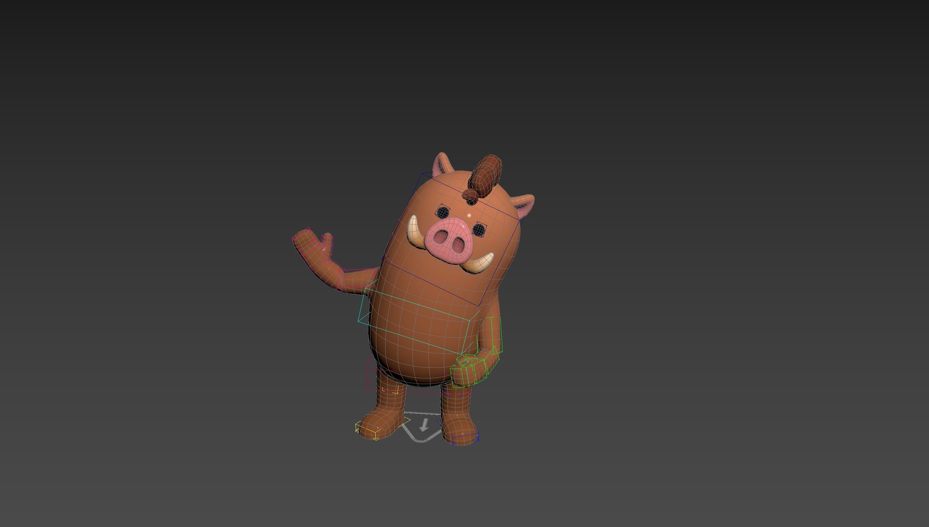 3D Rigged Boar Character - TurboSquid 2021136