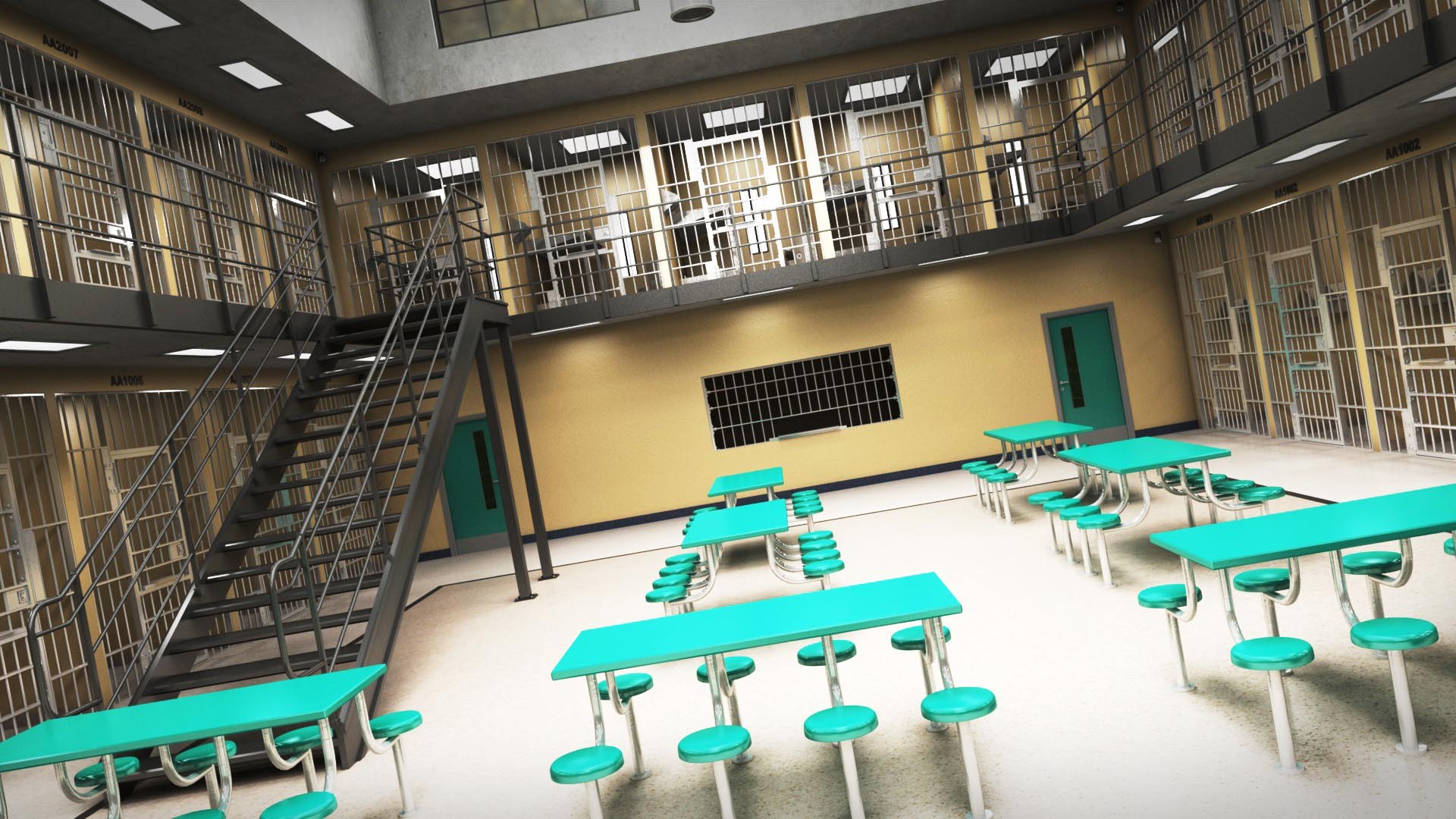 3D Prison Architecture Jail - TurboSquid 1432307