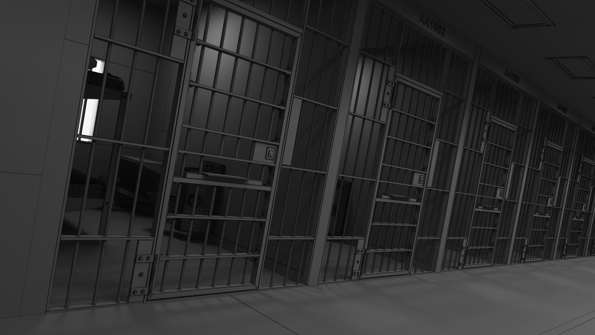 3D Prison Architecture Jail - TurboSquid 1432307