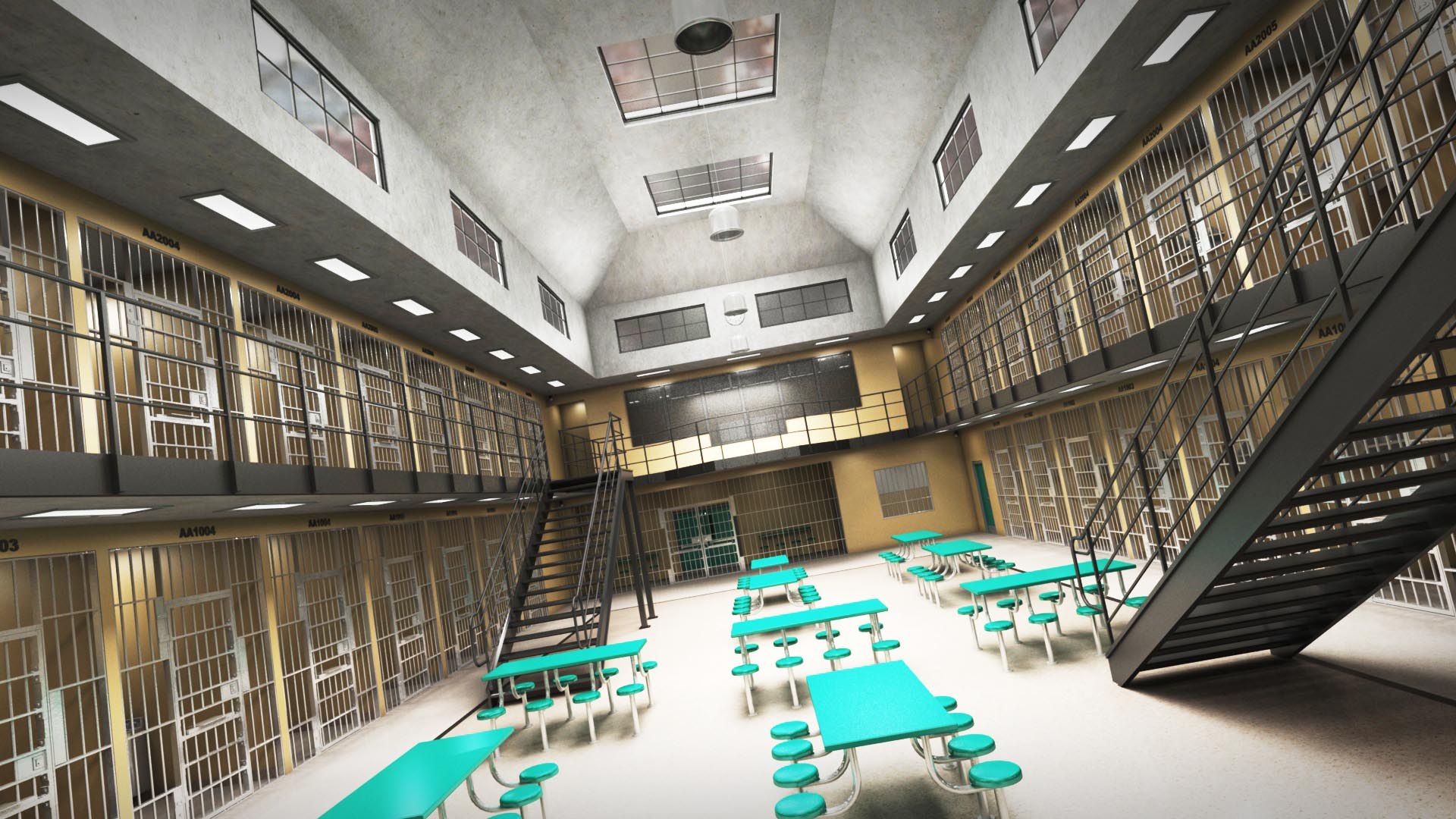 3D Prison Architecture Jail - TurboSquid 1432307