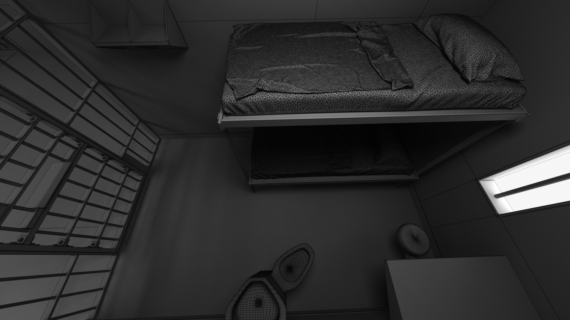 3D Prison Architecture Jail - TurboSquid 1432307