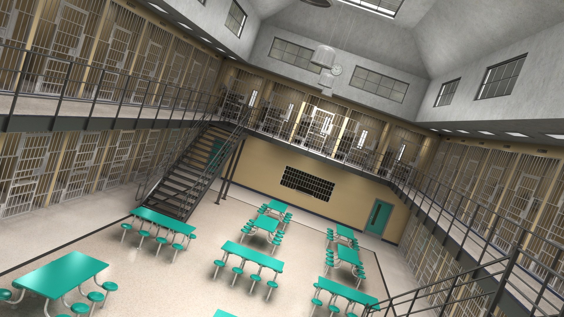 3D Prison Architecture Jail - TurboSquid 1432307
