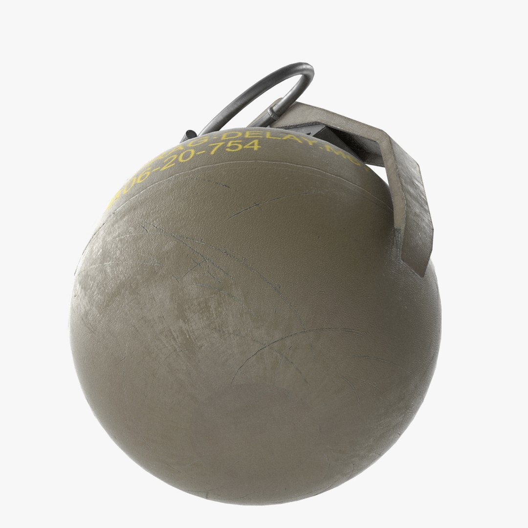 3d model m67 hand grenade