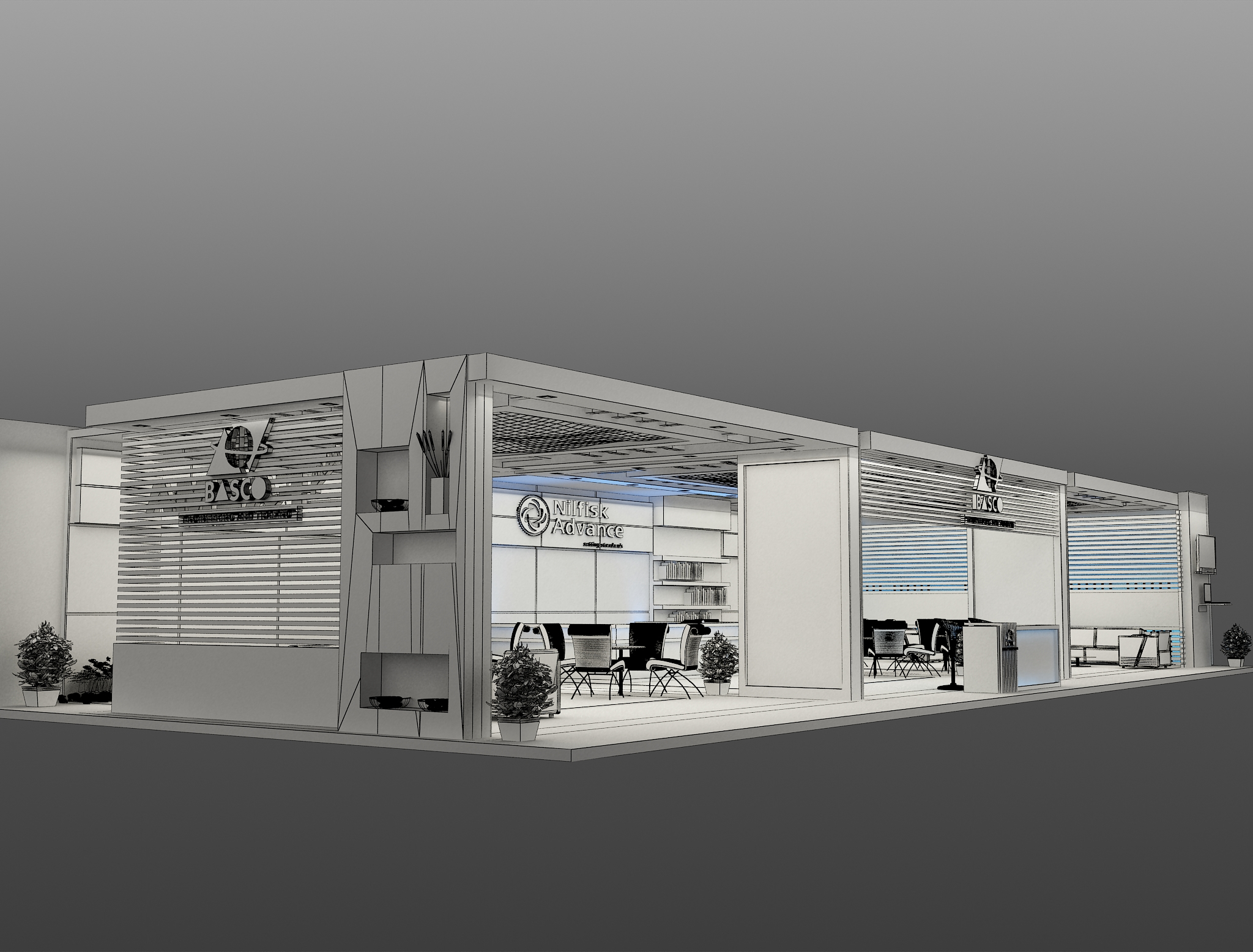 3D booth model - TurboSquid 1687607