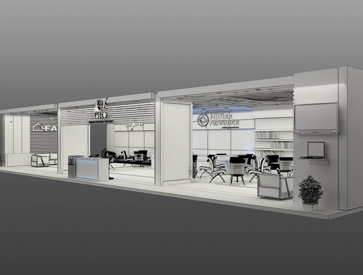 3D Booth Model - TurboSquid 1687607