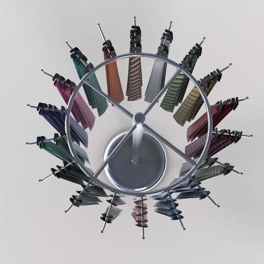 Tie Rack Display 3d 3ds