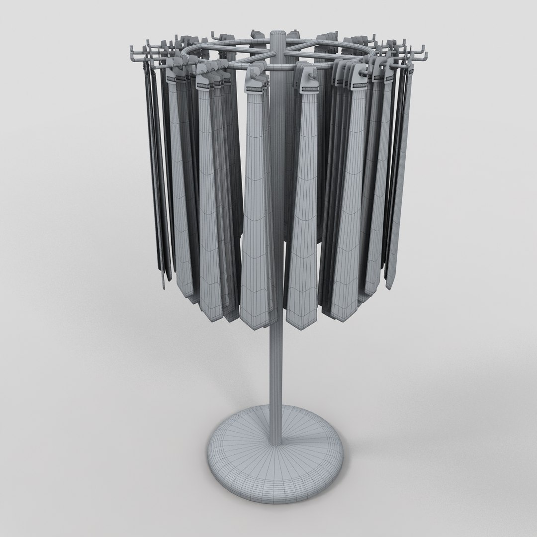 Tie Rack Display 3d 3ds