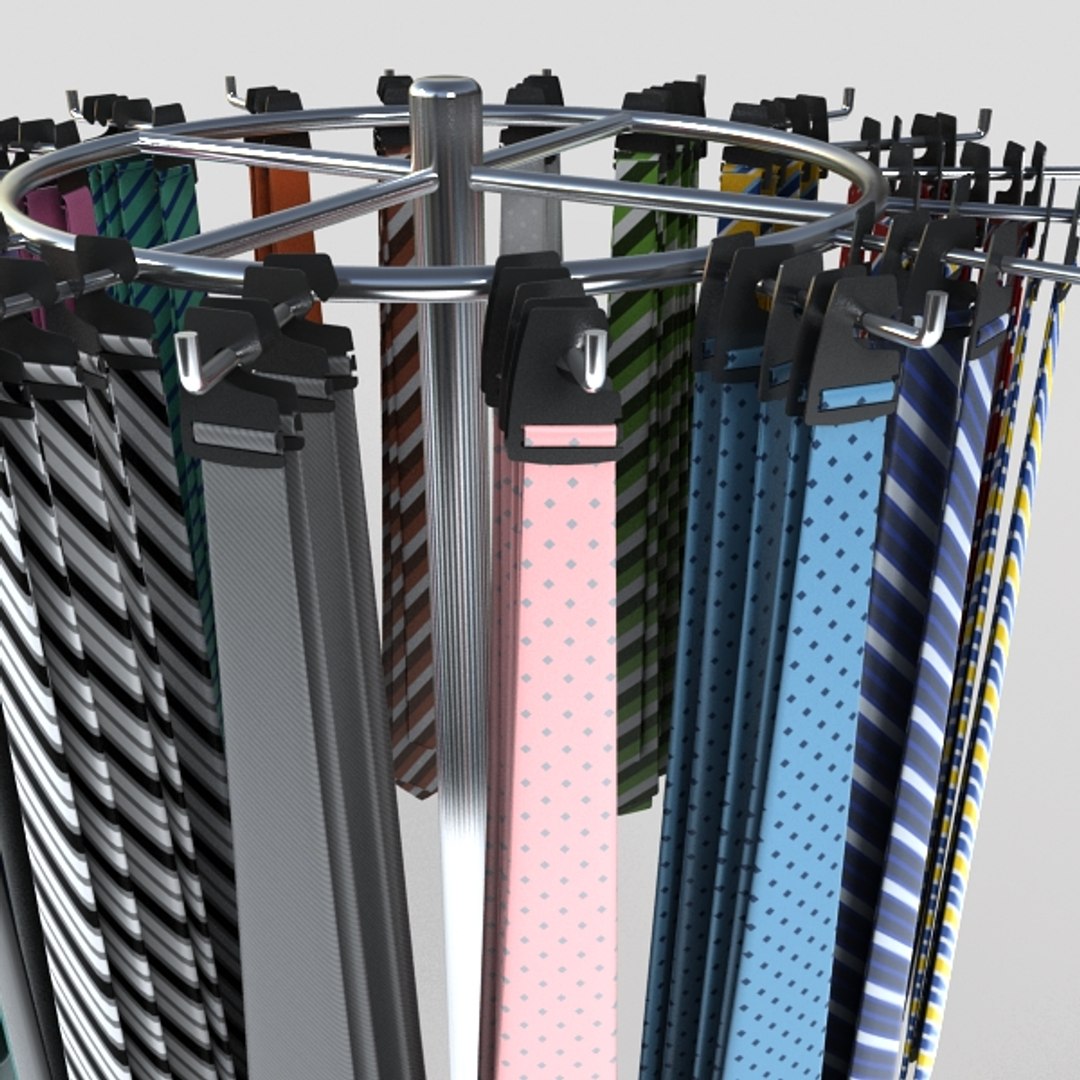 Tie Rack Display 3d 3ds