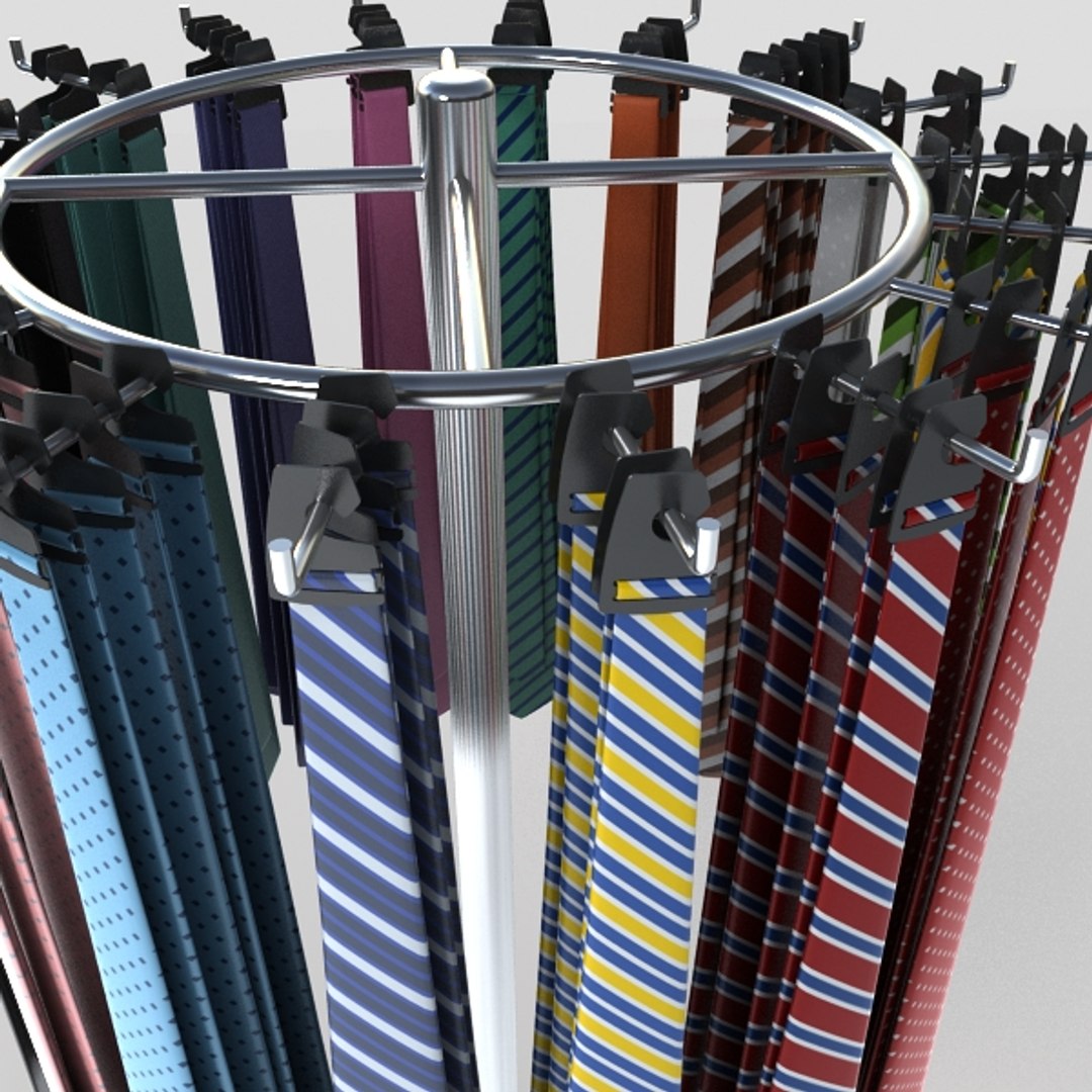 Tie Rack Display 3d 3ds