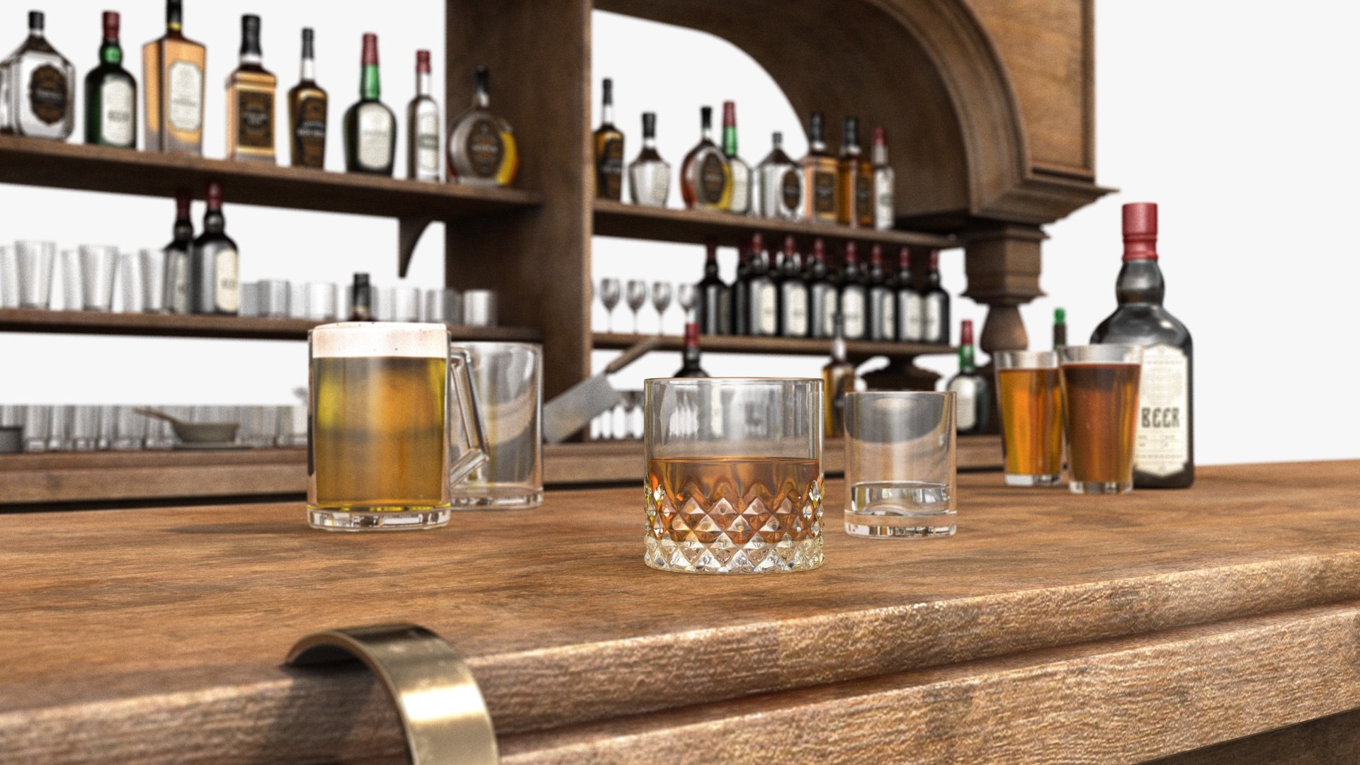 3D Wooden Bar 8K PBR Textures - TurboSquid 2015321