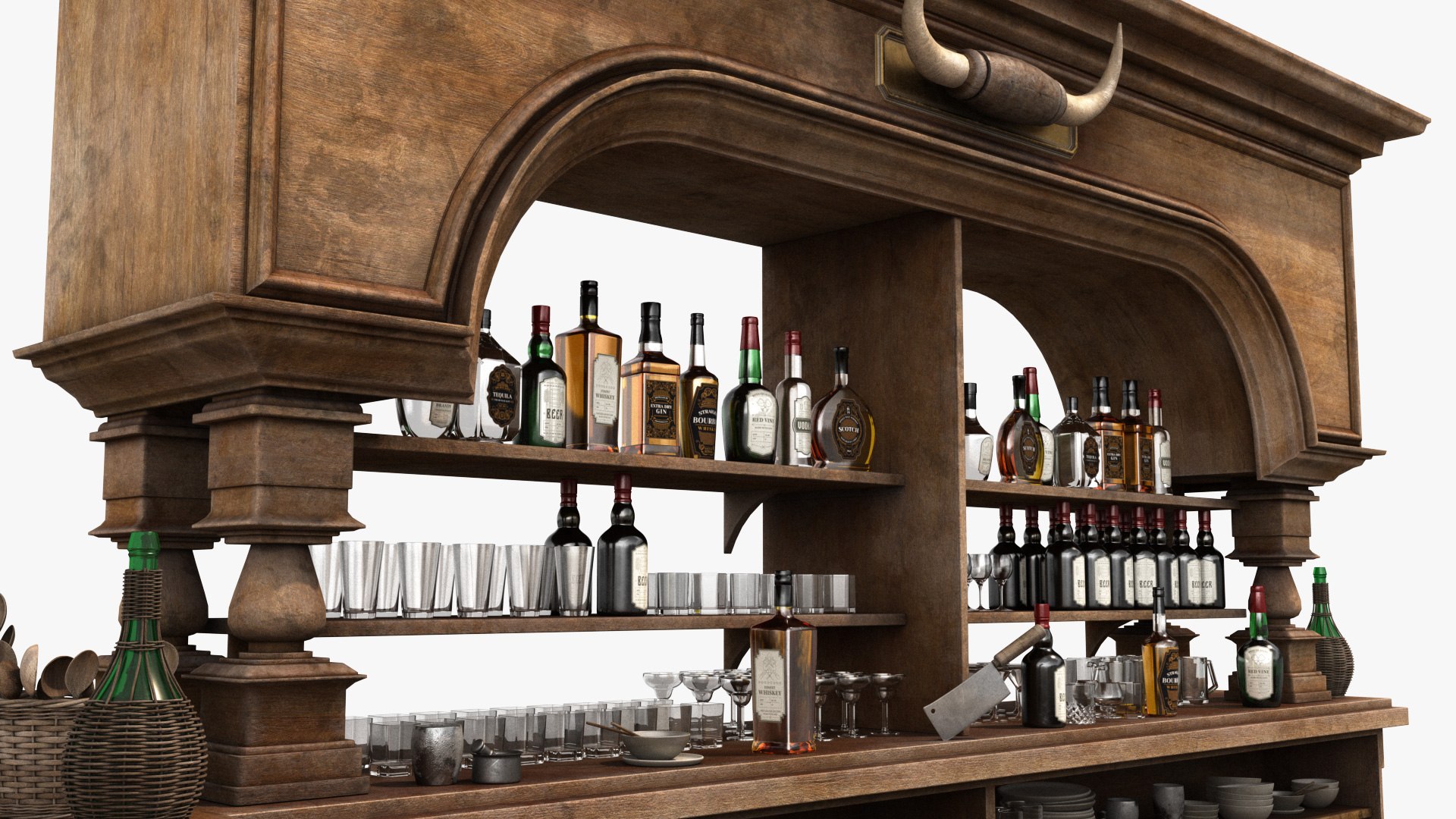 3D Wooden Bar 8K PBR Textures - TurboSquid 2015321