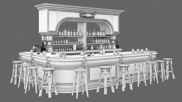 3D Wooden Bar 8K PBR Textures - TurboSquid 2015321