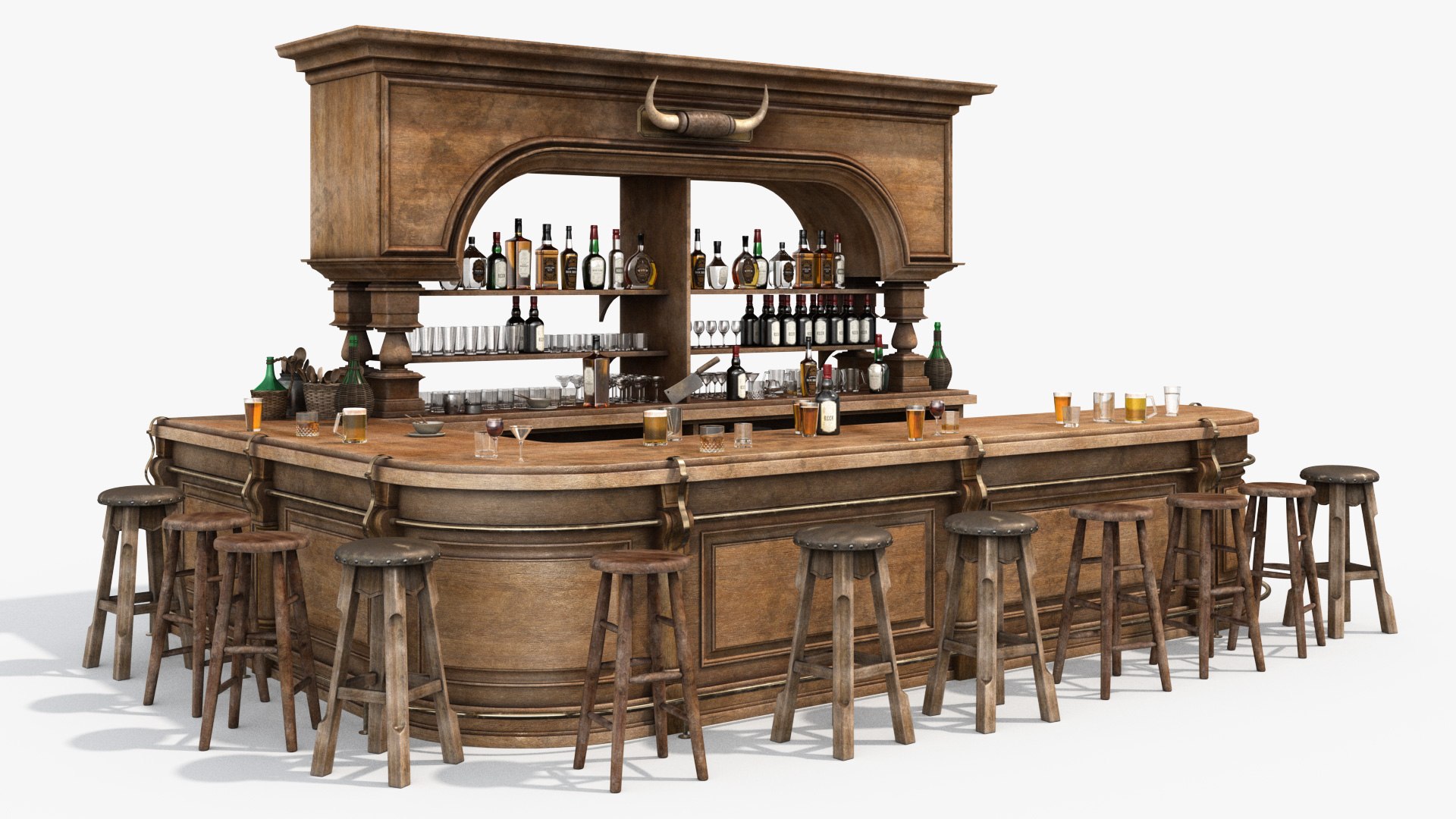 3D Wooden Bar 8K PBR Textures - TurboSquid 2015321