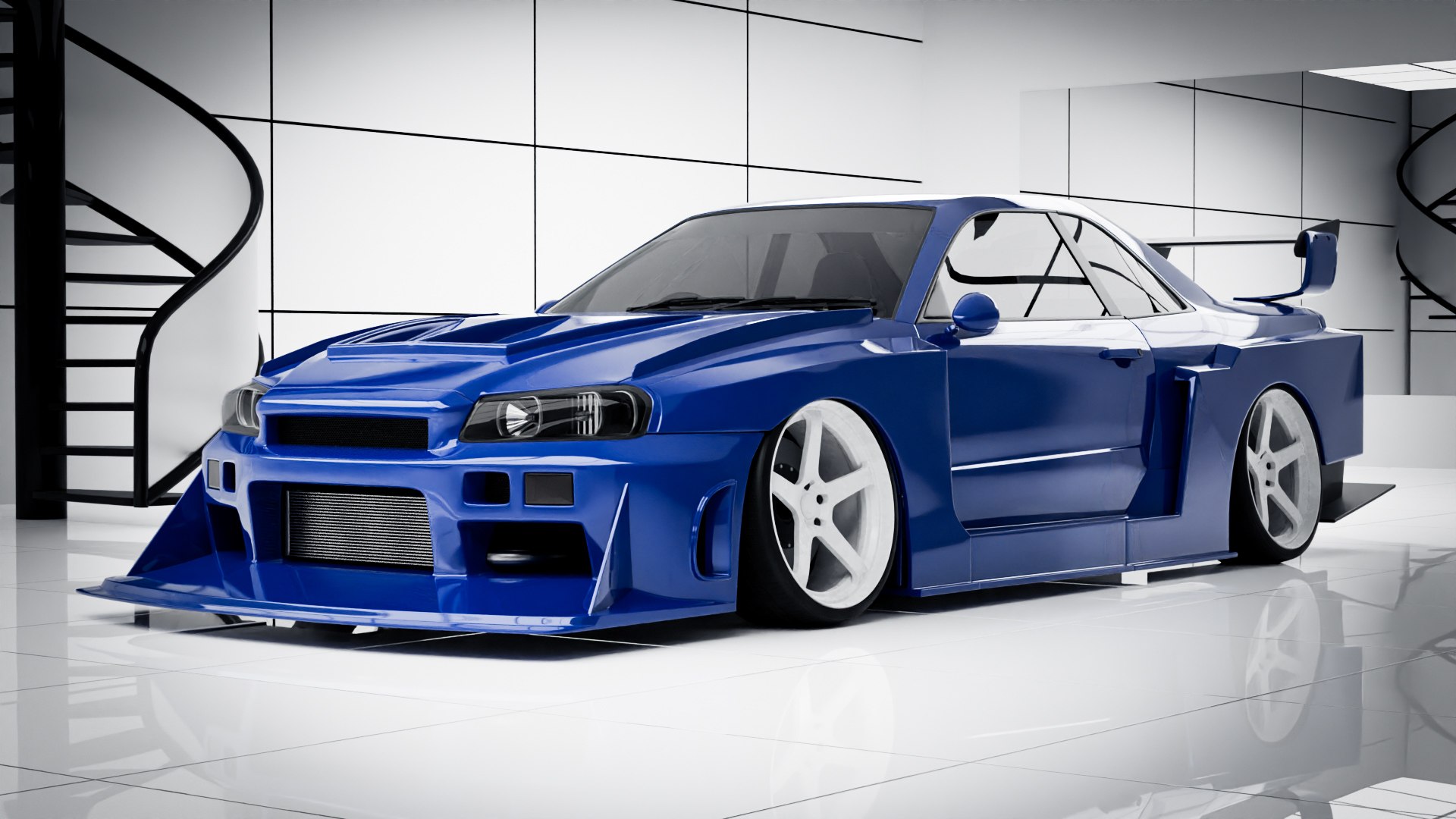 Nissan Skyline GT-R R34 LBWK 3D - TurboSquid 2053507