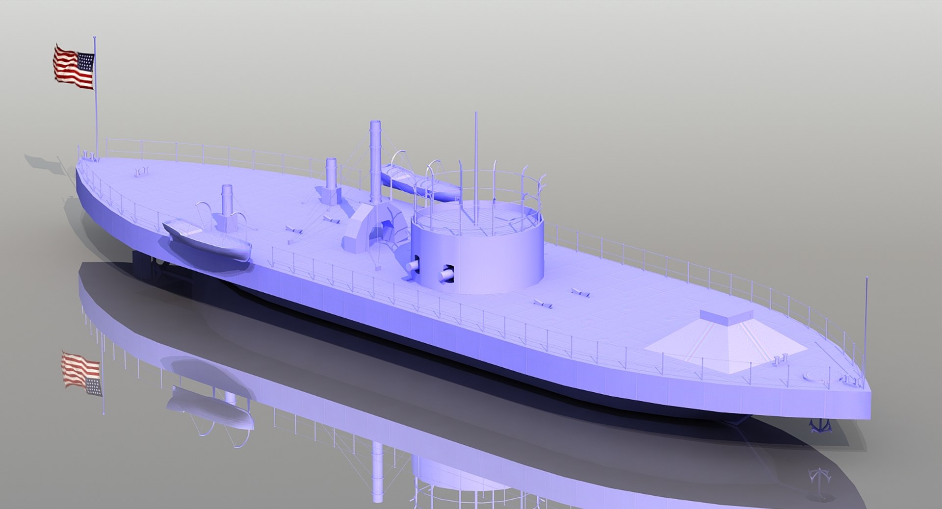 Uss Monitor 3D Model - TurboSquid 1355785
