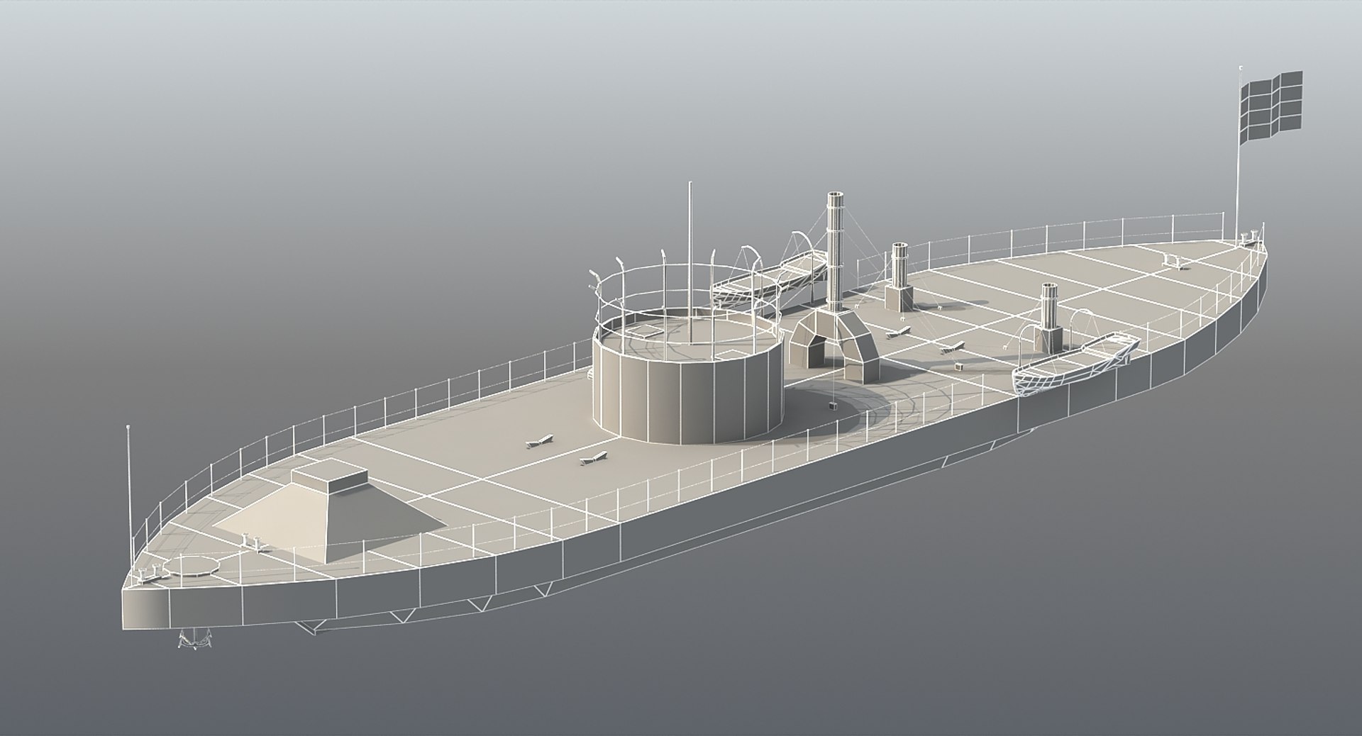 Uss Monitor 3D Model - TurboSquid 1355785