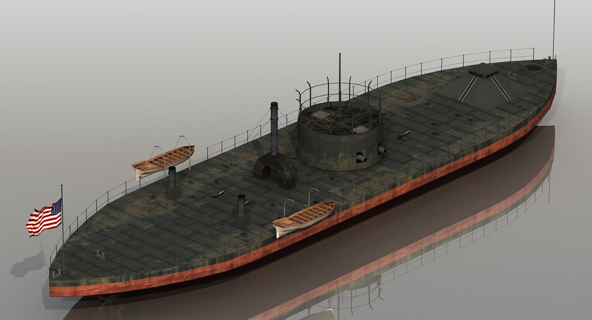 Uss Monitor 3D Model - TurboSquid 1355785