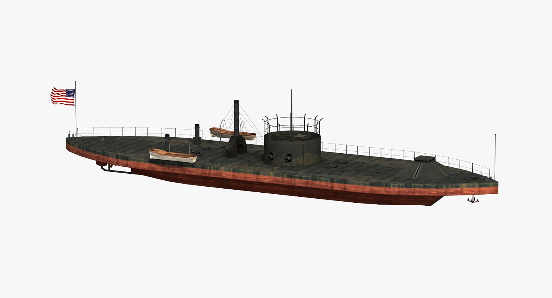 Uss Monitor 3D Model - TurboSquid 1355785