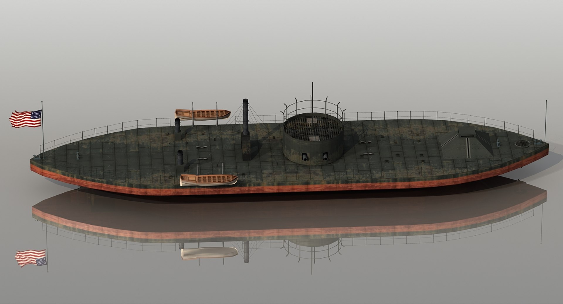 Uss Monitor 3D Model - TurboSquid 1355785