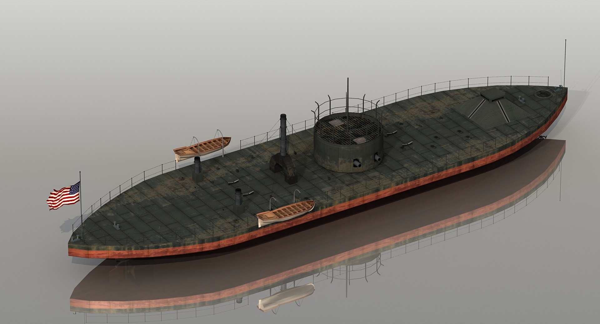 Uss Monitor 3D Model - TurboSquid 1355785