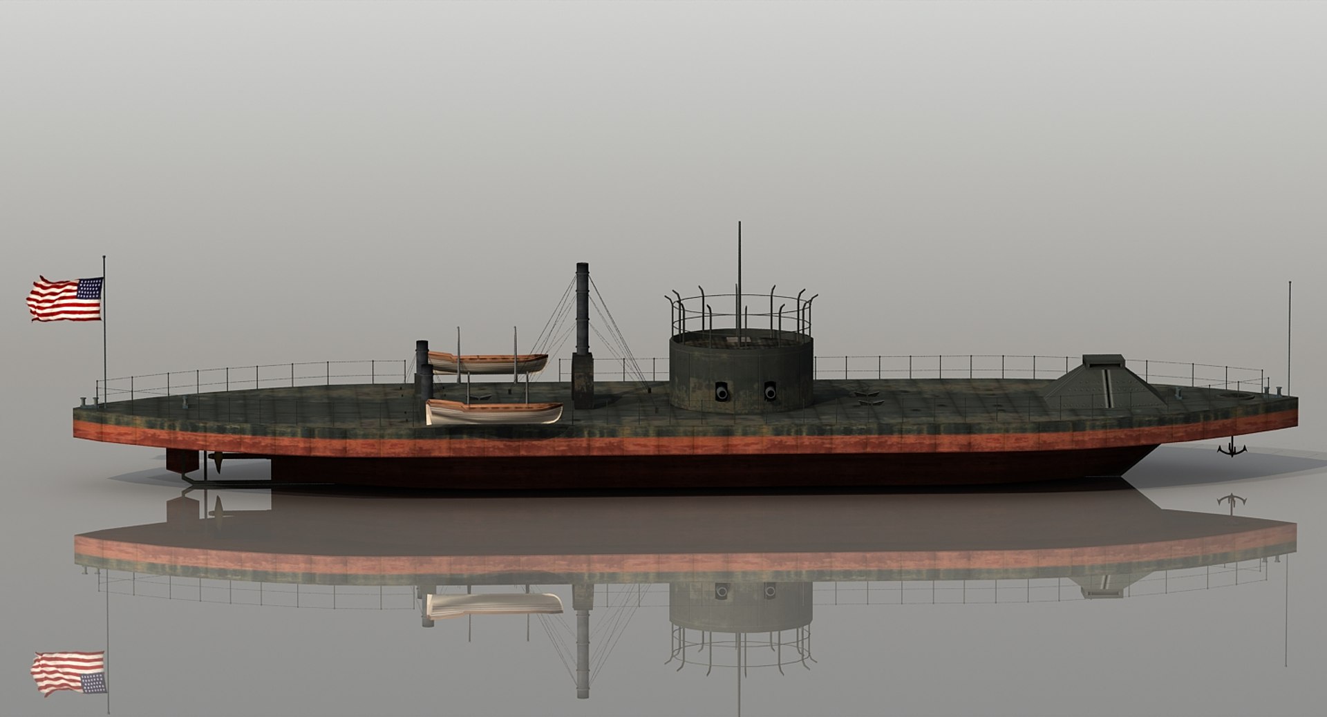 Uss Monitor 3D Model - TurboSquid 1355785