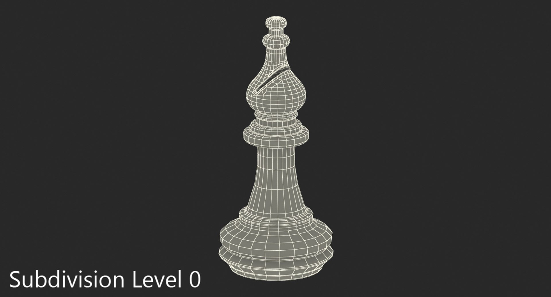 3D Wooden Chess Bishop - TurboSquid 1344689